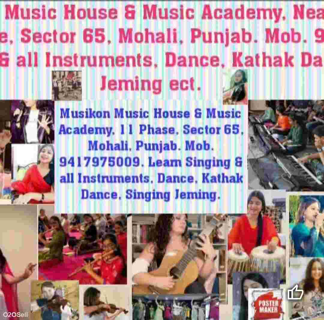 Musikon Music House & Music Academy, Near Janta Aatta Chakki, 11 Phase, Sector 65, Mohali. Mob ...